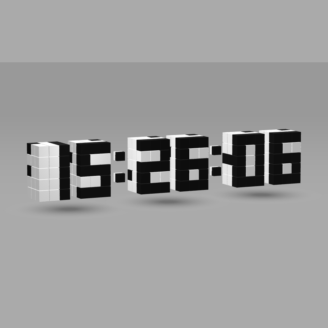 three.js Practices: Digital Clock three.js Practices: Digital Clock